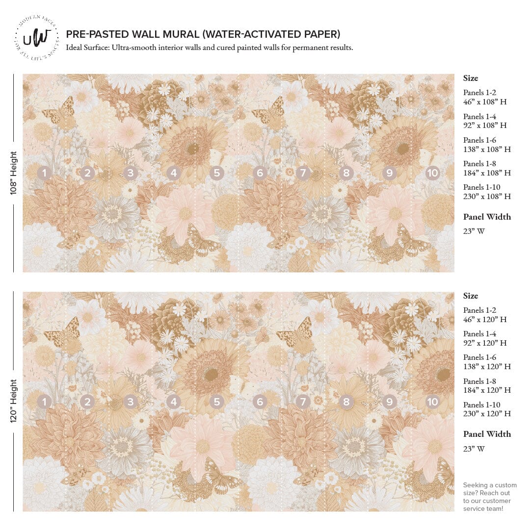 Summer Garden Wall Mural | Wall Murals | Urbanwalls