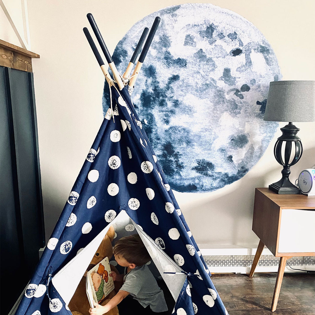 Blue Moon Wall Decal | Urbanwalls – Urbanwalls Inc.