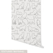 Elevate Your Space with Line Art Cat Wallpaper - A Purrfect Blend of ...