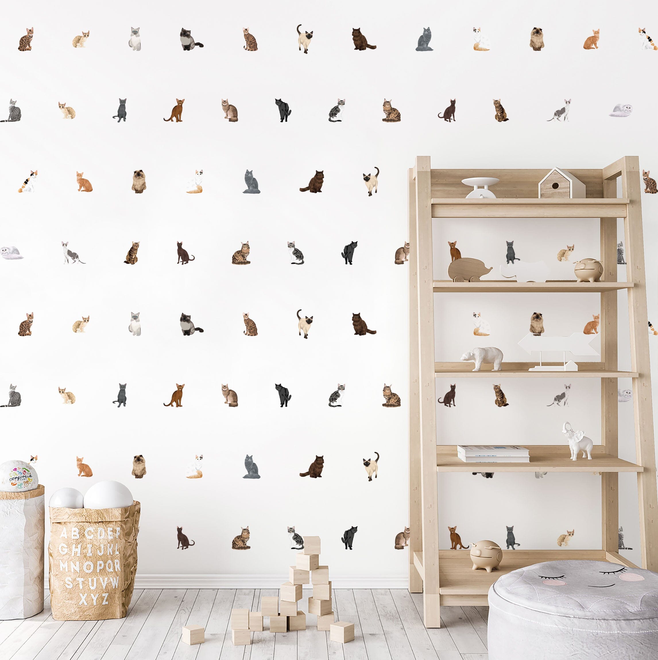 Charming Cat Decal Pack - Infuse Your Space with Feline Whimsy ...