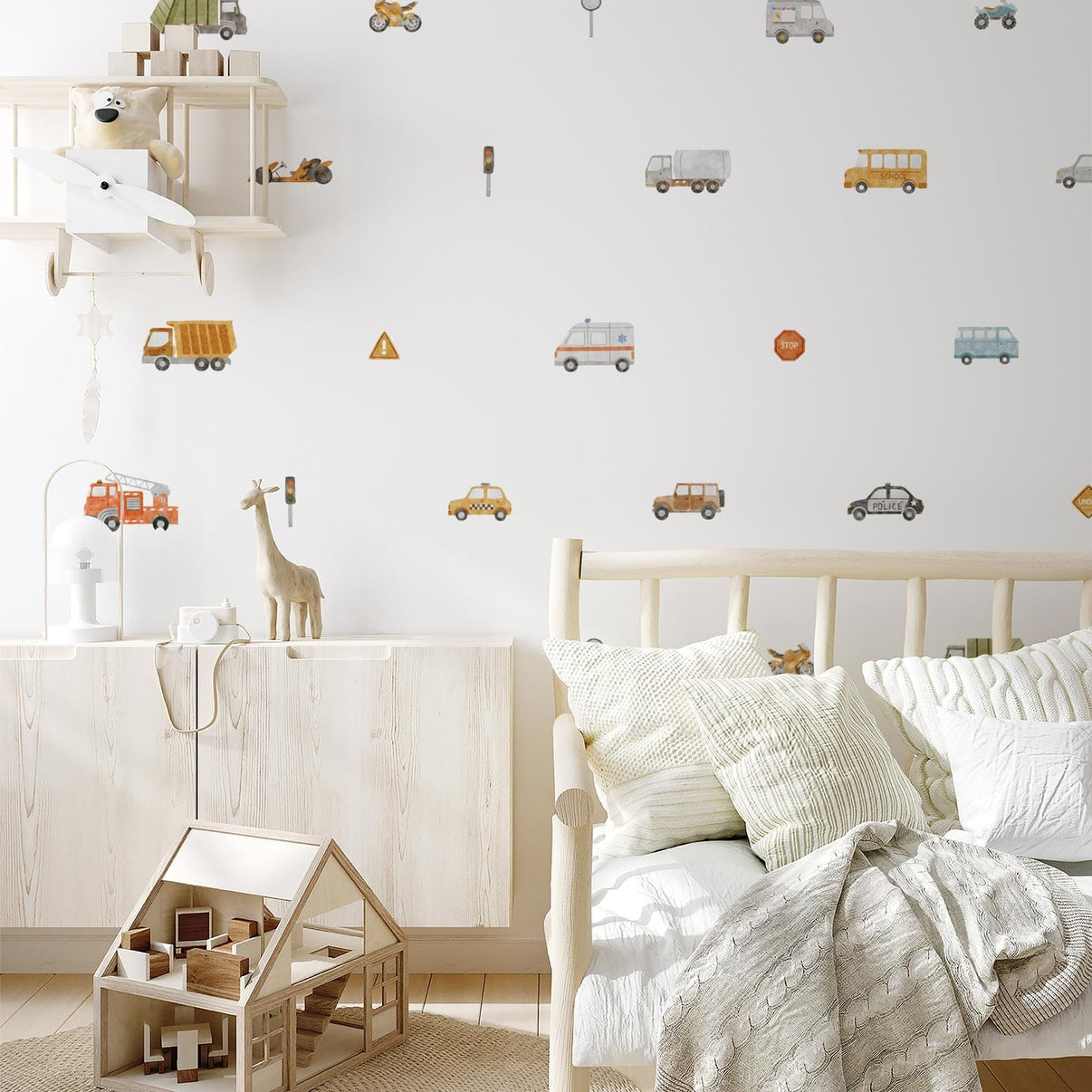 Urban Exploration Begins: City Cars Wall Decals | Playful Room Decor ...