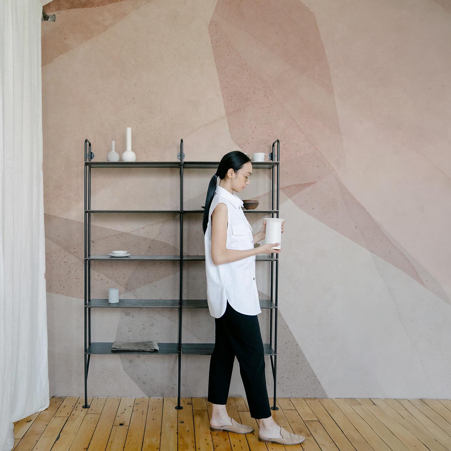 Sands of Enchantment: Gemstone Wall Mural for Tranquil Spaces ...