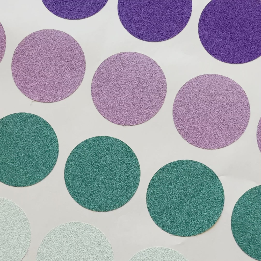 Rainbow Confetti Dots Wall Decals | Dot Wall Stickers | Urbanwalls