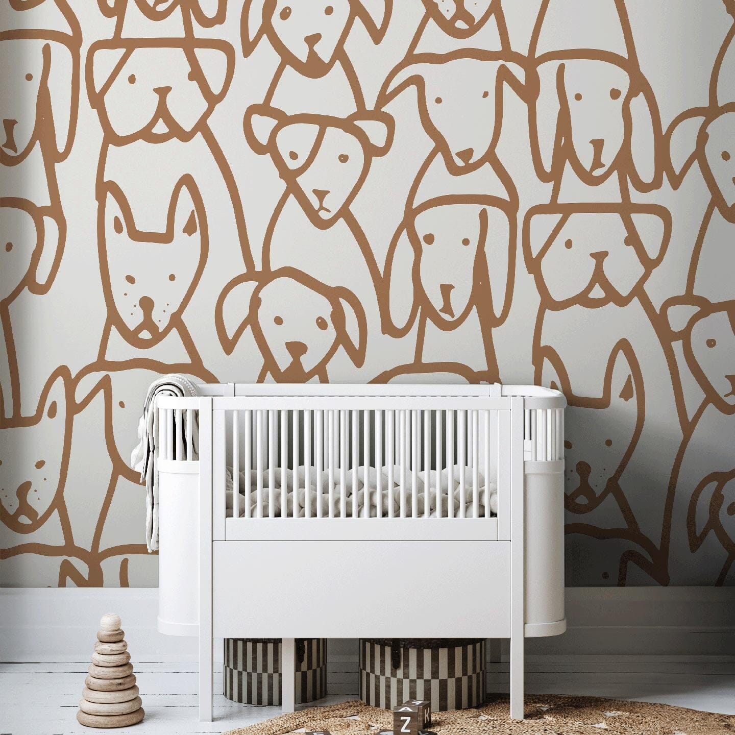 Transform Your Space with the Enchanting Puppy Wall Mural | Urbanwalls