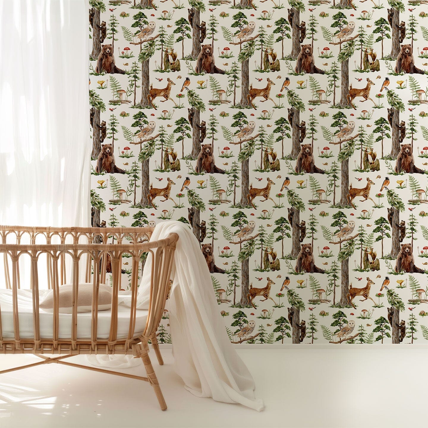 Woodland Escape Wallpaper | Urbanwalls – Urbanwalls Inc.