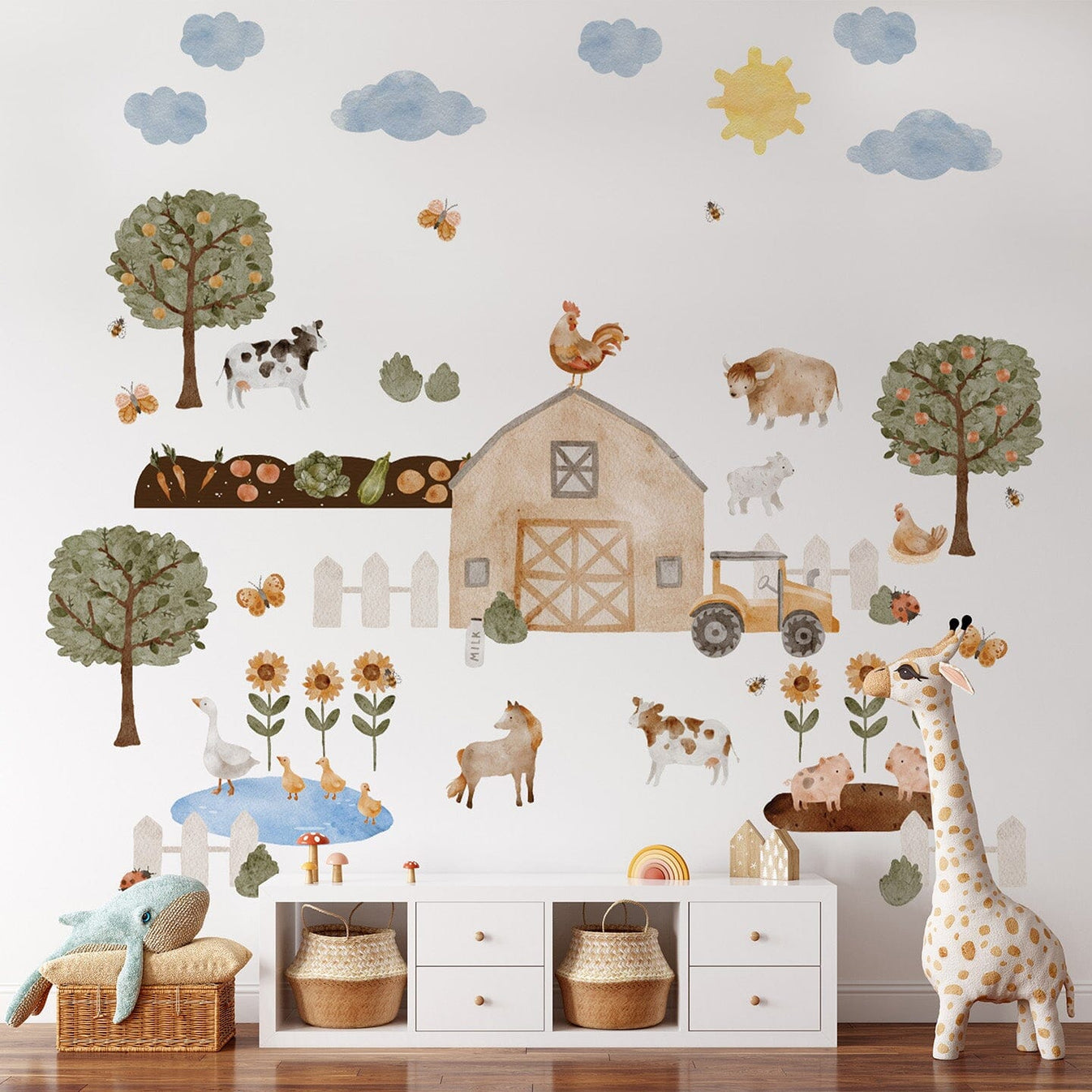 Farm Animal Wall Decals | Urbanwalls