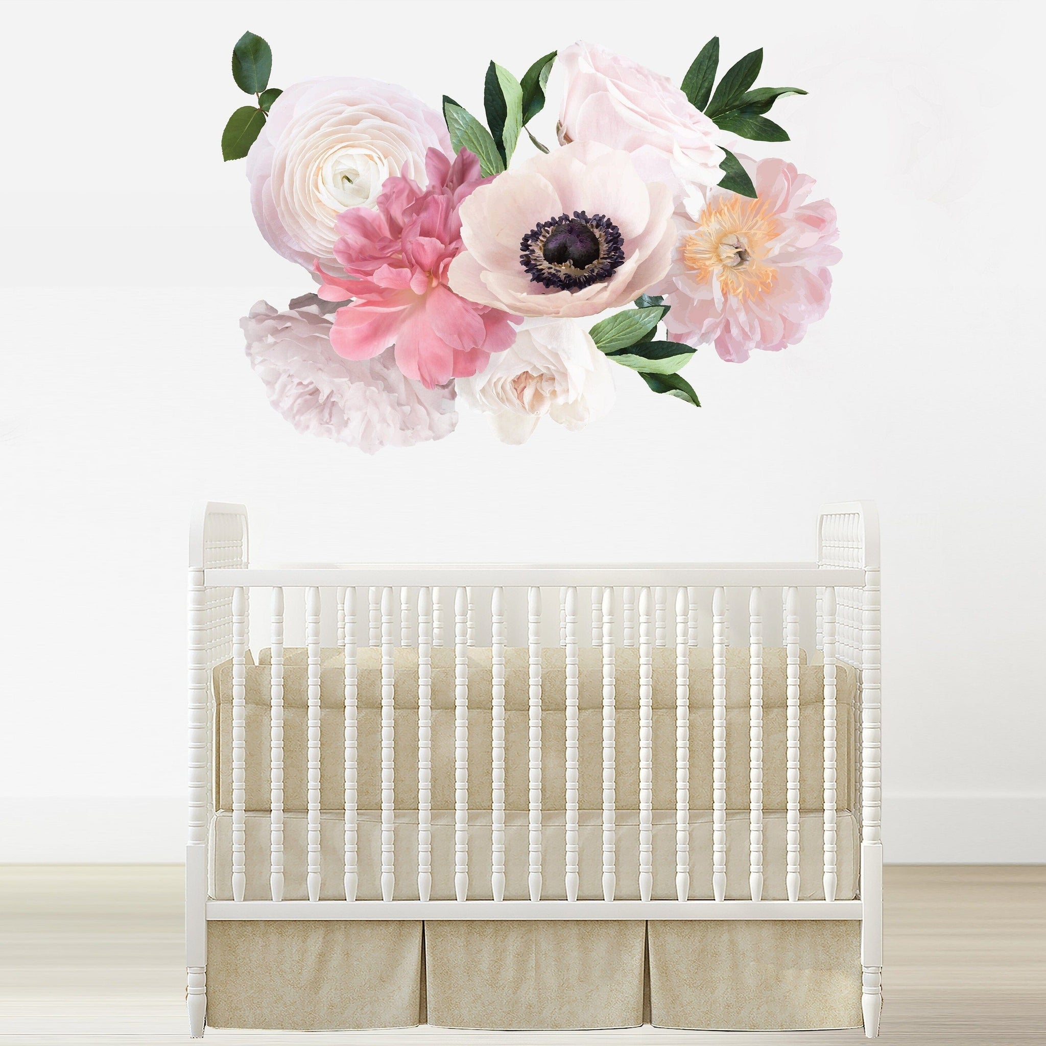 Soft Pink Garden Flower Wall Decals | Urbanwalls