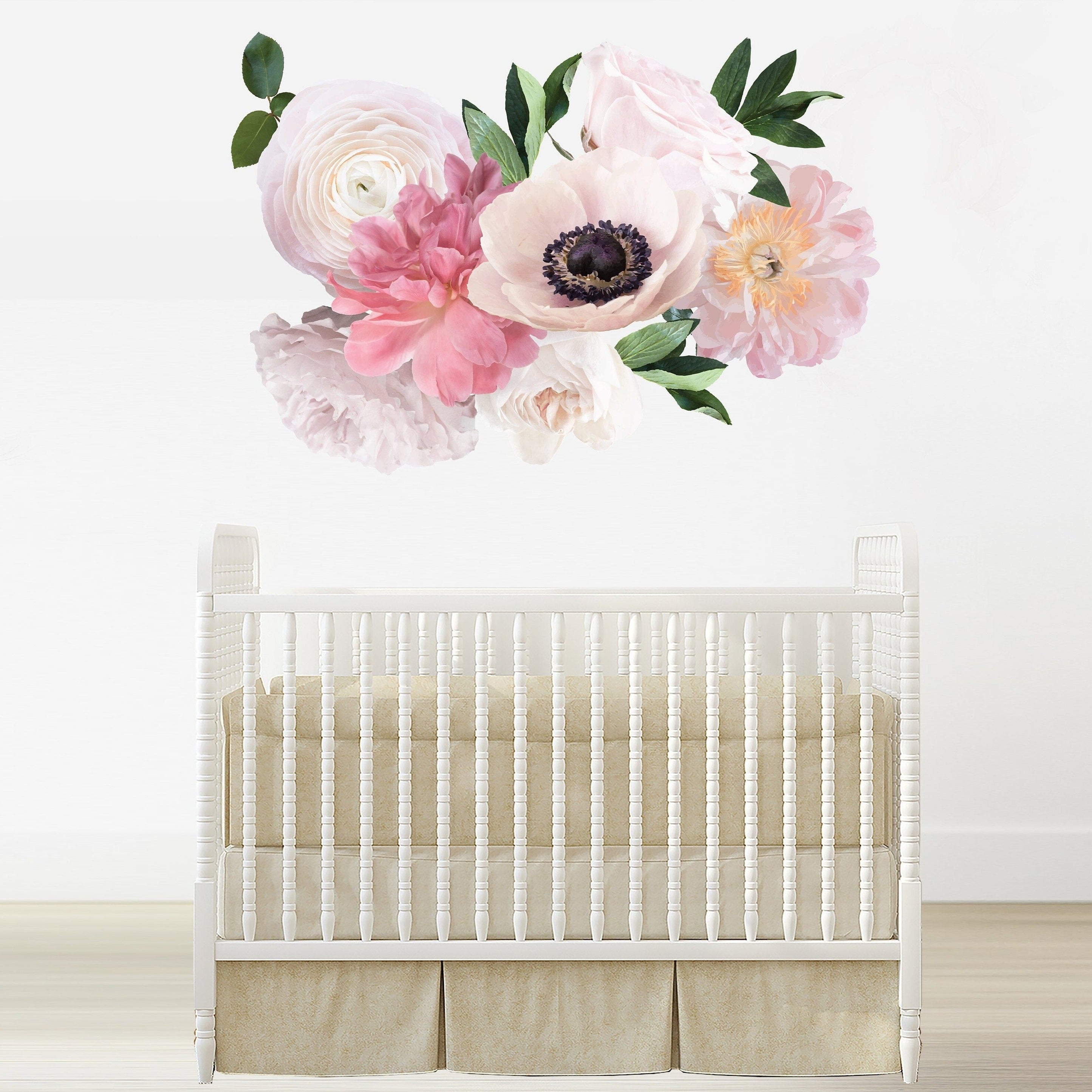 Soft Pink Garden Flower Wall Decals | Urbanwalls