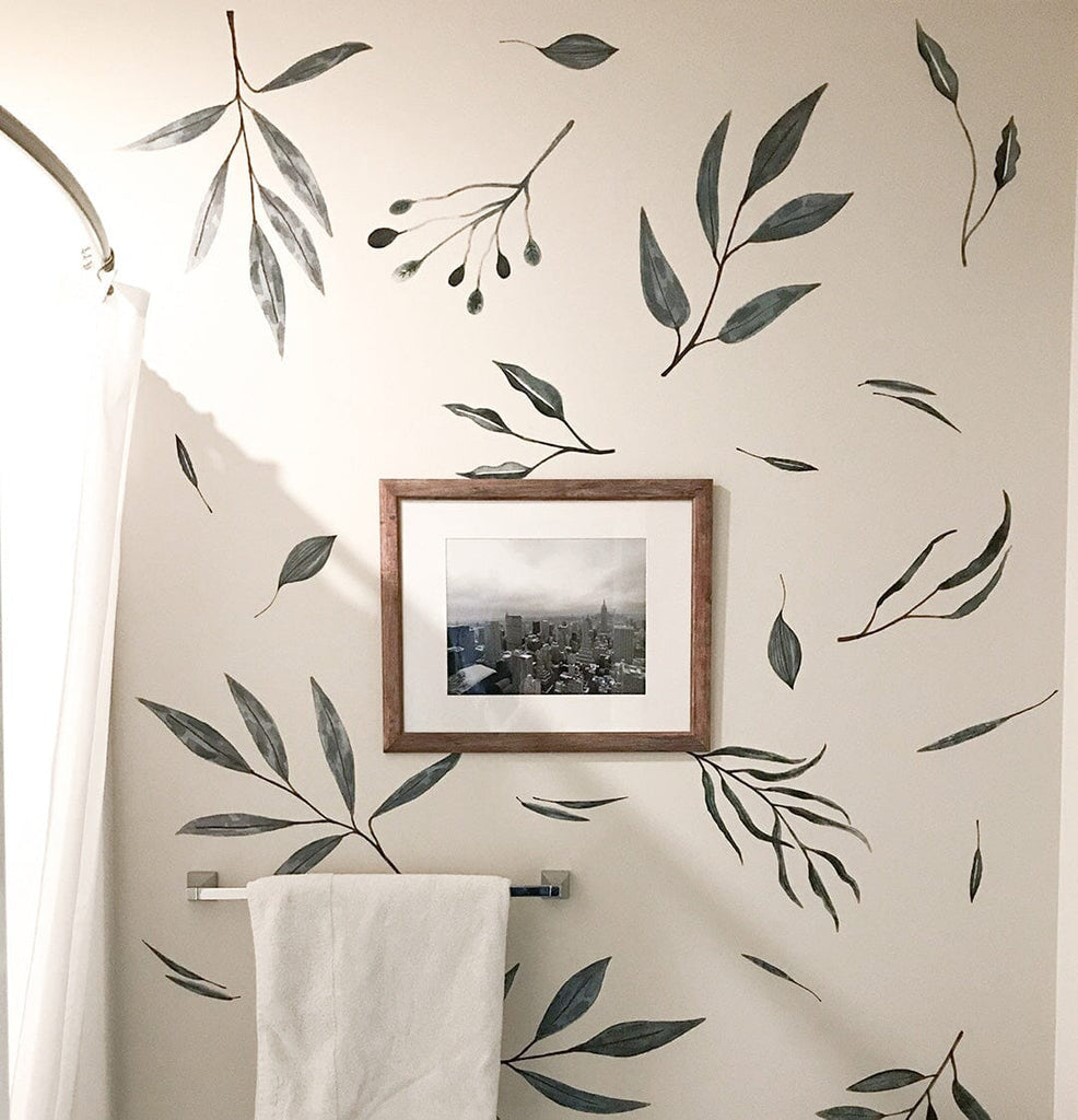 Watercolor Leaves Wall Decals | Urbanwalls